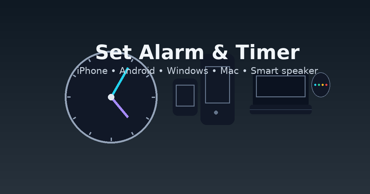 How to Set Alarm and Timer: Complete Guide for All Devices